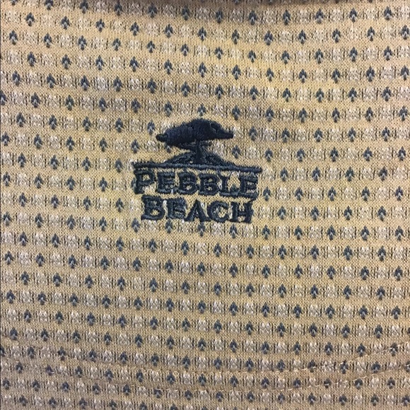 Pebble Beach | Shirts | Pebble Beach Pattern Polo Cotton Large | Poshmark